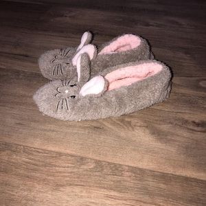 Shoes | Snuggle Bunny Punk And Gray Slippers | Poshmark
